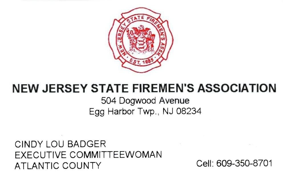 NJ State Firemen's Assoc. Exec. Committeeman- Atlantic County